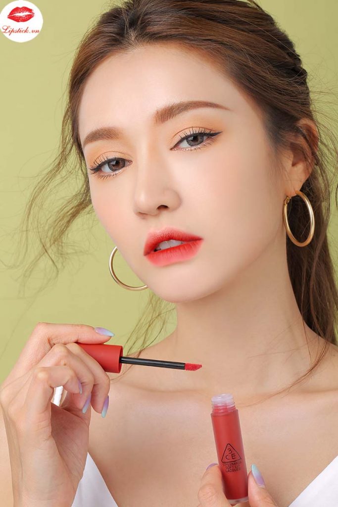 Son 3CE Ordinary Red Soft Lip Lacquer Màu Đỏ Ớt Kem Lì Mềm Môi