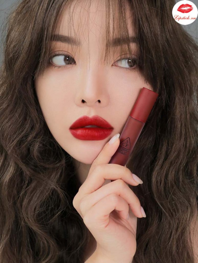 Son 3CE Change Mode Soft Lip Lacquer Màu Đỏ Lạnh Kem Lì Mềm Môi