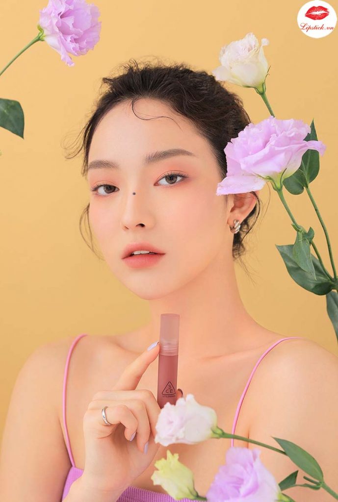Son 3CE Chasing Rose Blur Water Tint Màu Hồng Khô Kem Lì Mịn Môi